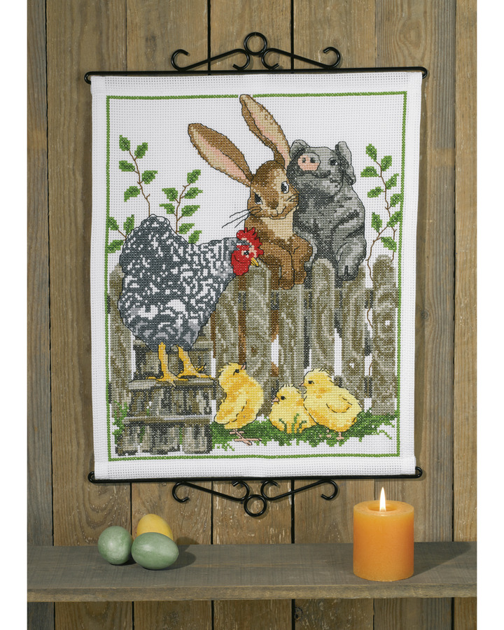 Broderikit Billede Nye venner - Permin | Ateljé Margaretha