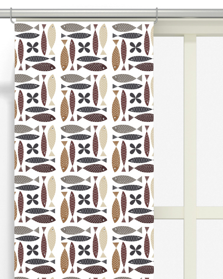 Panellengde Fine Fisken 2-pk - Rust - Arvidssons Textil | Lineahjemme.no